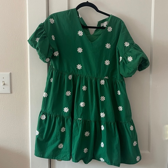 Hayden | Dresses | Hayden Green Dress With White Floral Accents | Poshmark